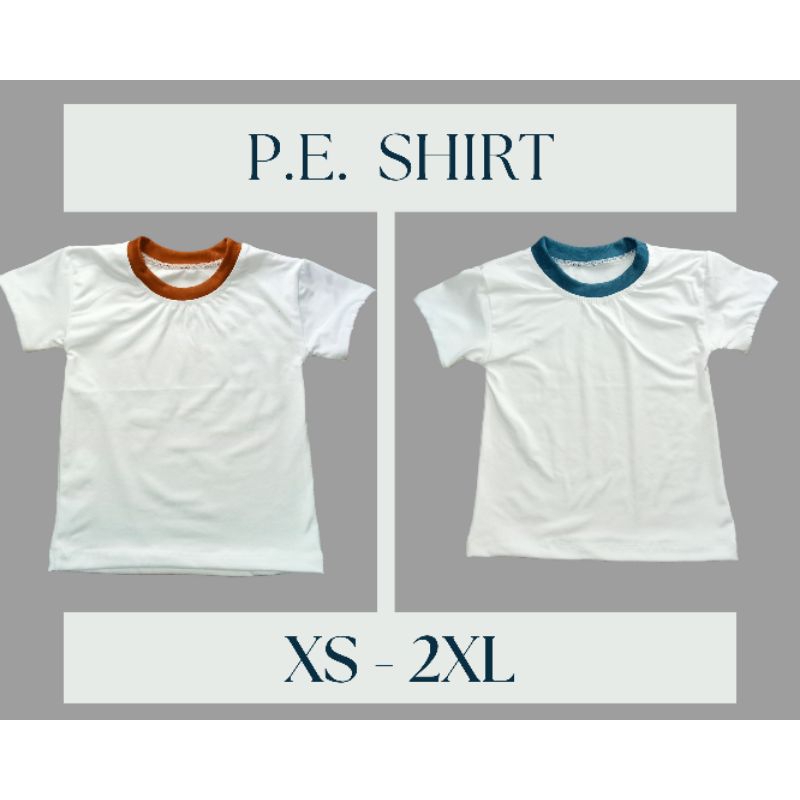 SPANDEX KIDS P.E. Shirt (XS - 2XL) | Shopee Philippines