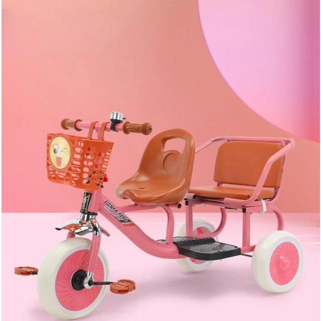AAKIDS#107 Double Seater Bicycle for Kids Trike Bike for Kids 3 Wheels ...