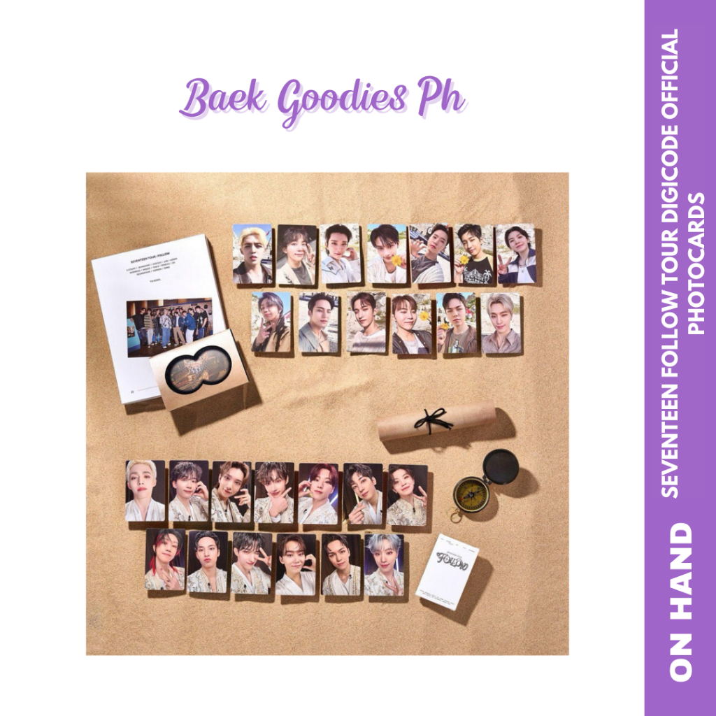 Seventeen Follow Tour Digicode Official Photocards | Shopee Philippines