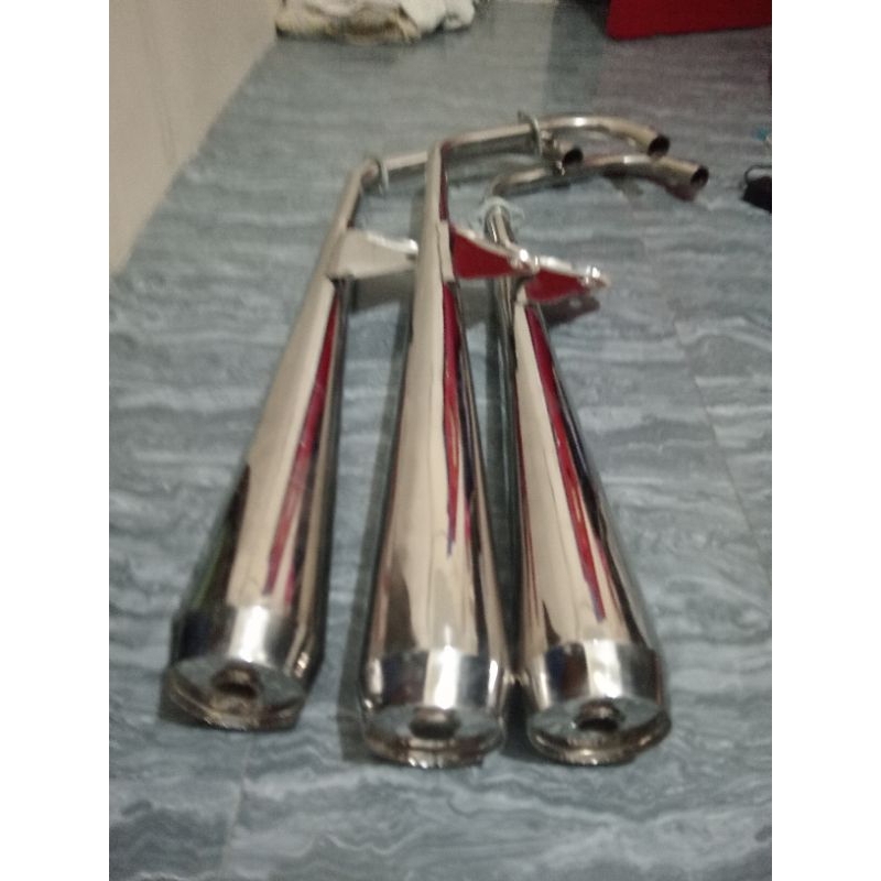 motoposh Pinoy 125/150/version 2 chicken pipe stainless | Shopee ...