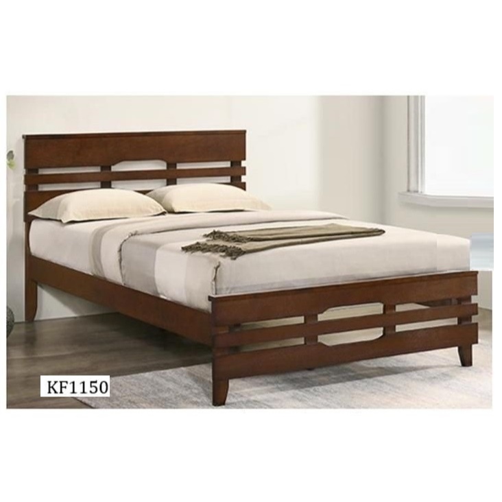 KF1150 Wooden Bed frame 48”, 54" & 60” | Shopee Philippines