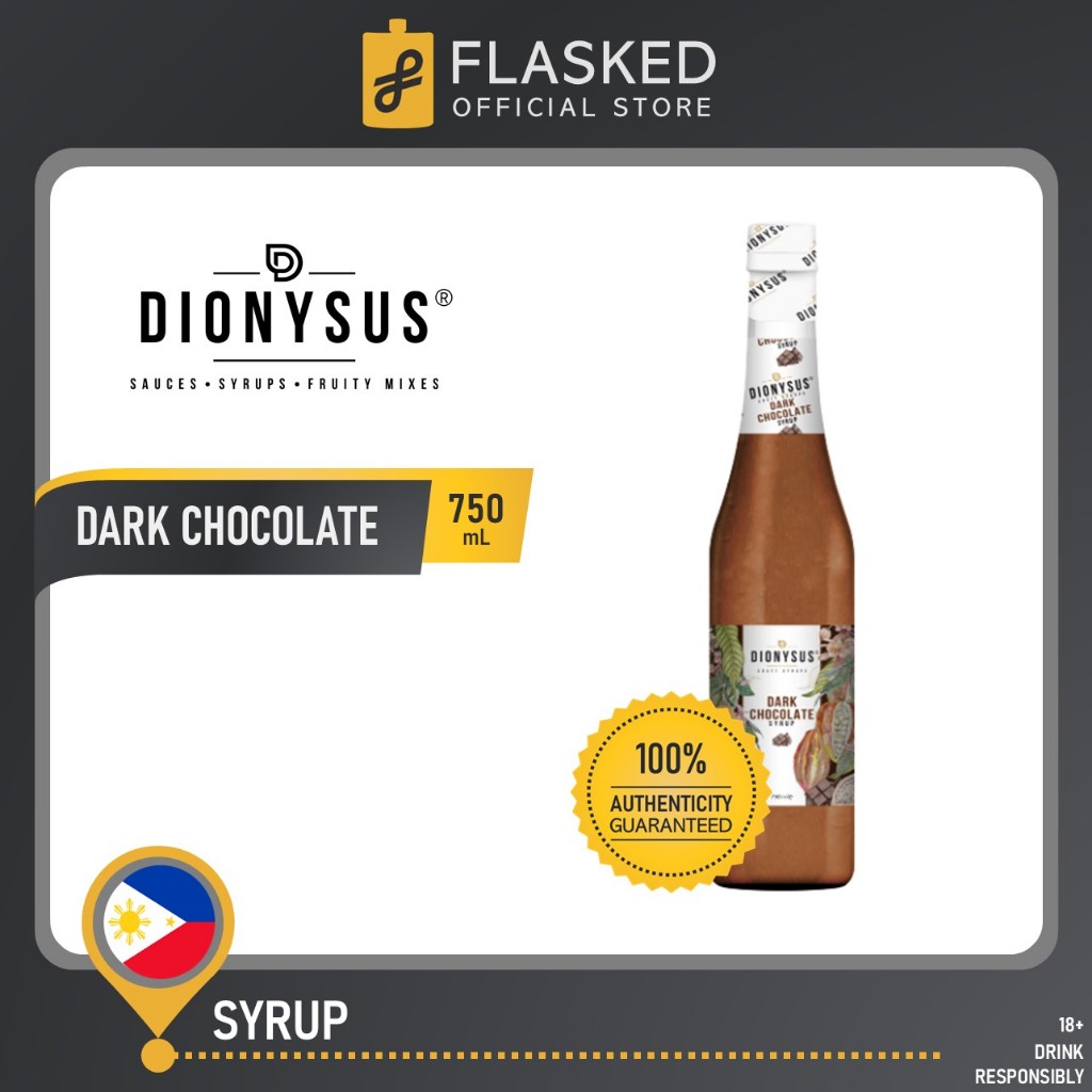 Dionysus Dark Chocolate Syrup 750ml | Shopee Philippines
