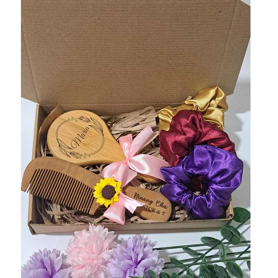 Personalized Comb Gift Set with Box for Ninang Ninong Groomsmen ...