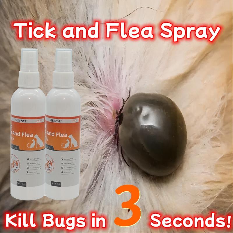 SENLOVE Tick And Flea Spray Gamot Sa Garapata Ng Aso Pulgas Remover For ...