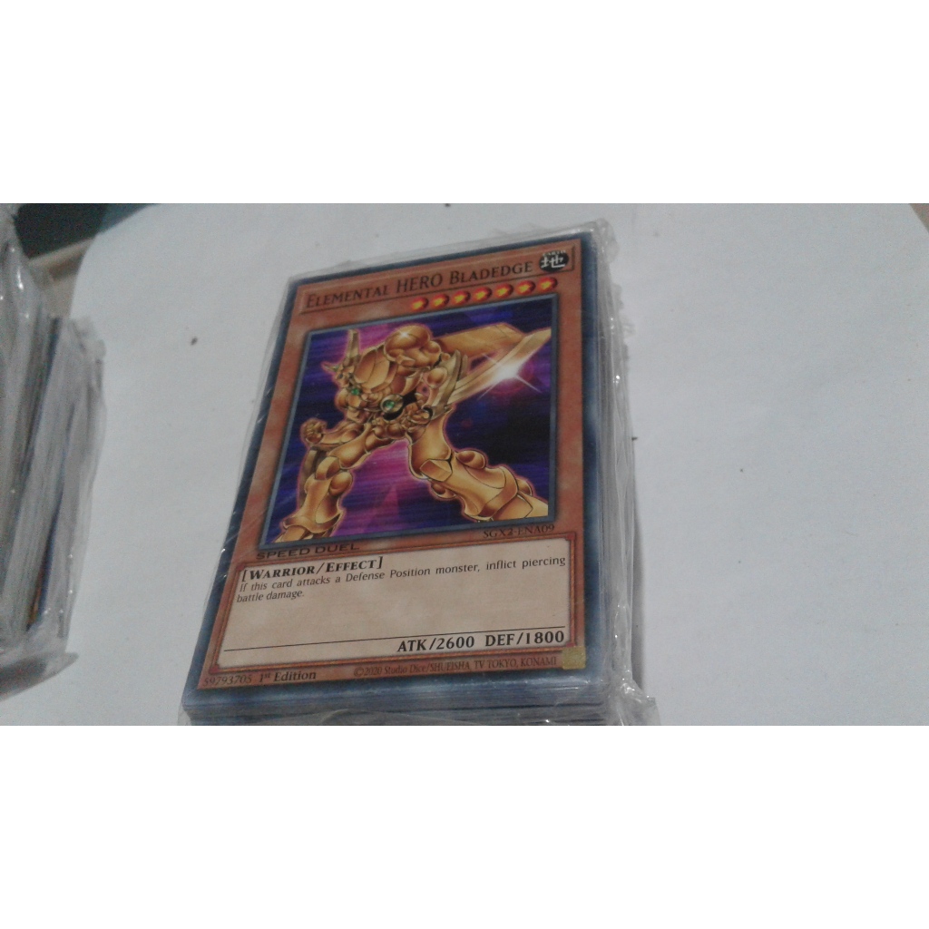 SGX 2 9 ELEMENTAL HERO BLADEDGE KONAMI YUGIOH CARD 1 ONE PIECE TCG USA ...