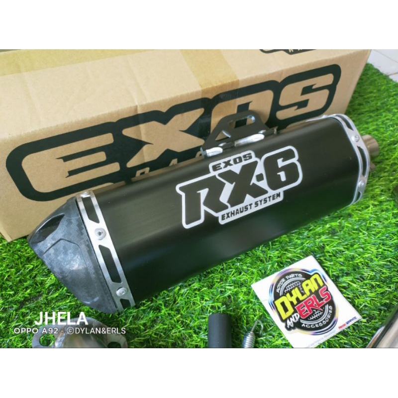 EXOS RX-6 EXHAUST PIPE FOR CLICK125/CLICK150 V2/V3 | Shopee Philippines