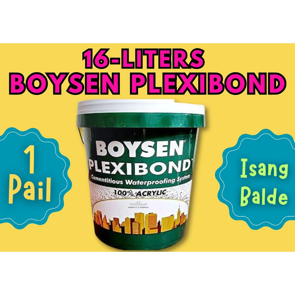 Boysen Plexibond Cementitous Waterproofing System 16 Liters 1 Pail ...