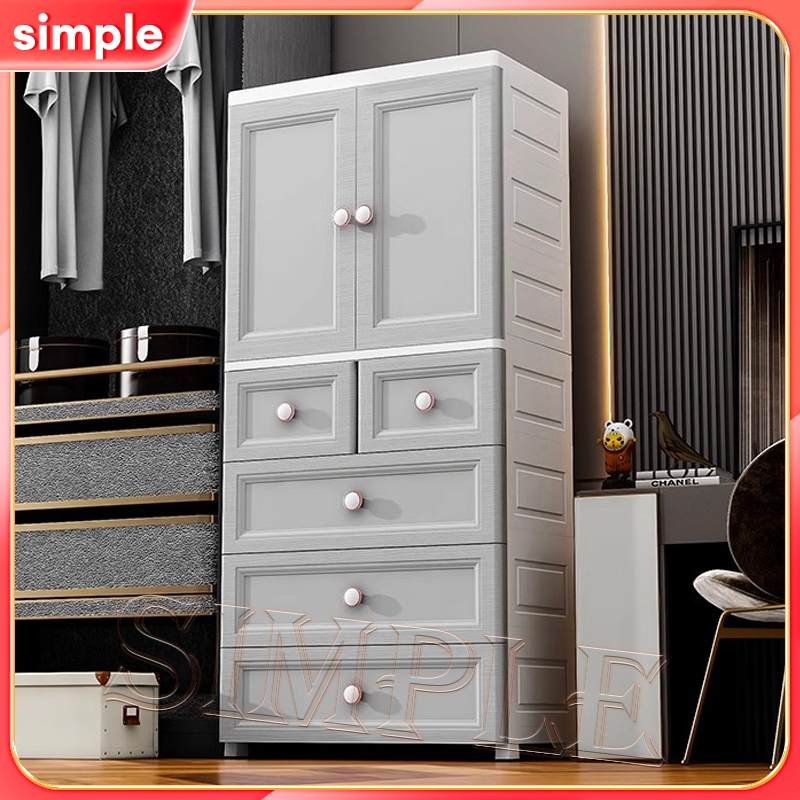 Simple Clothes Storage Wardrobe Cabinet Durabox Cabinet Drawer clothes ...