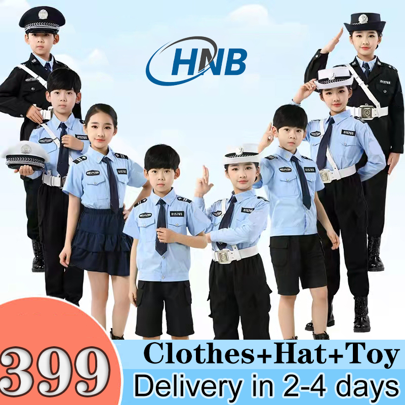 Officer Police Costume SWAT Kids Army Halloween Soldier Cosplay ...