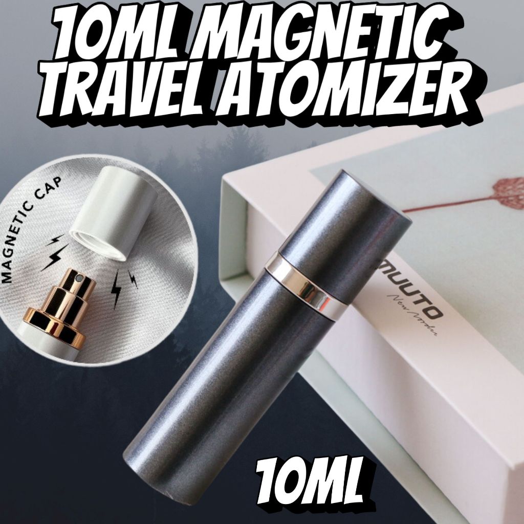 10ml Magnetic Travel Atomizer [Empty Refillable Perfume Spray Bottle ...