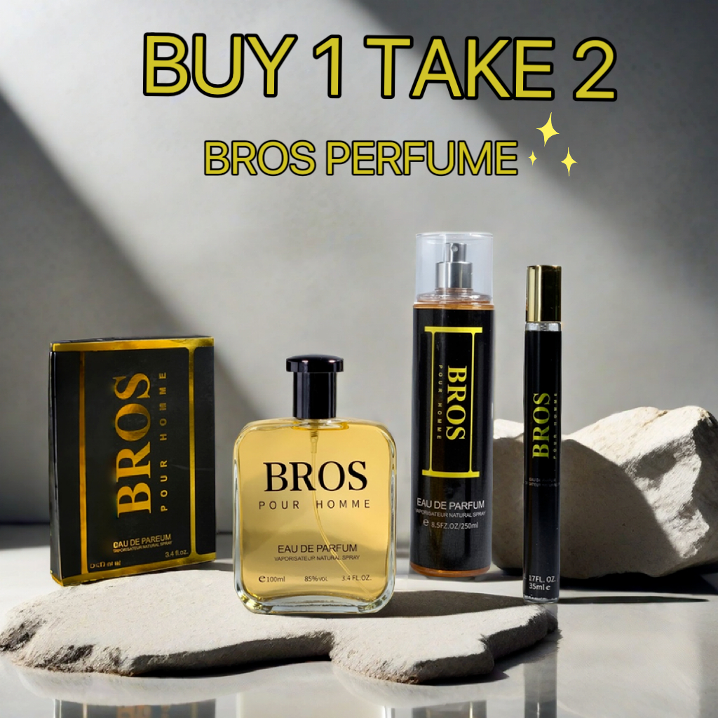 3PCS Set BROS PERFUME Spray Long Lasting Perfume For Men With Box 100ML ...