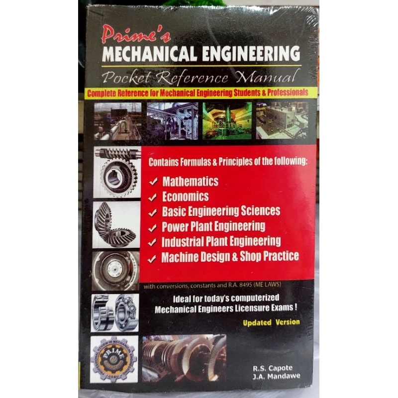 Prime's Mechanical Engineering: Pocket Reference Manual | Shopee ...