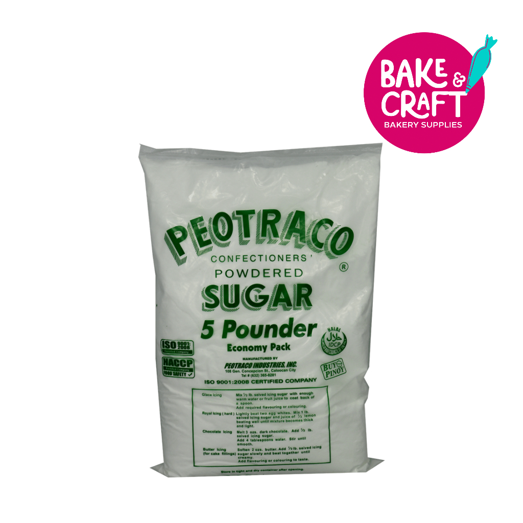 Peotraco Confectioners Powdered Sugar 5 Pounder | Shopee Philippines