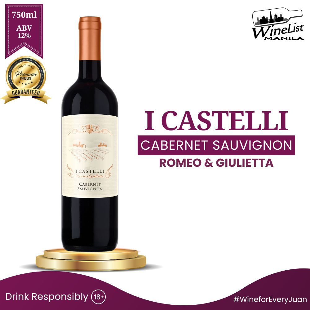 I Castelli Cabernet Sauvignon IGT | Veneto Italy | Red Wine 750ml ...