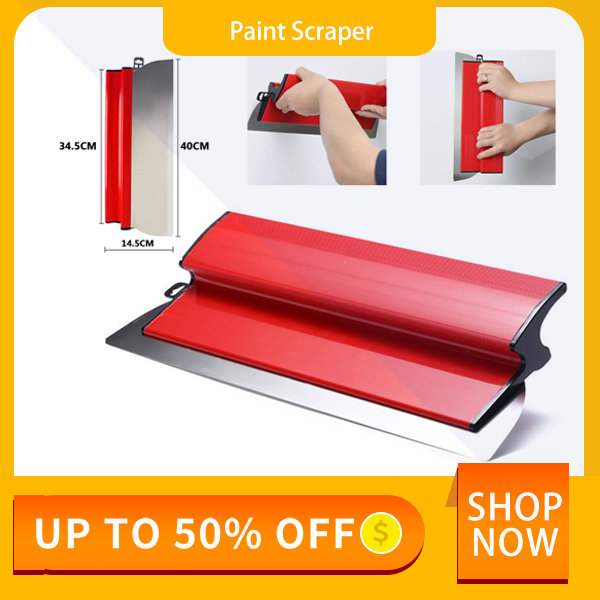 Stainless steel drywall smoothing spatula putty knife plastering ...