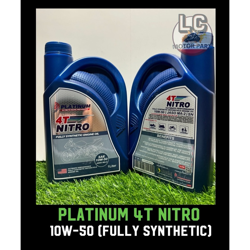 Platinum 4T Nitro 10w-40 (FULLY SYNTHETIC ENGINE OIL) | Shopee Philippines