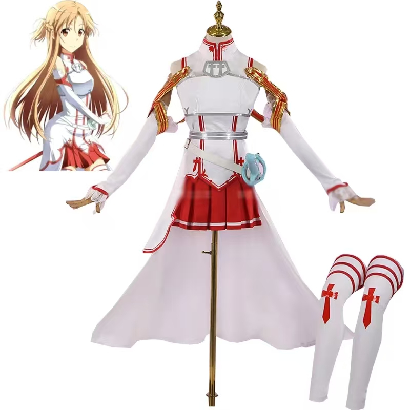Yuuki Asuna Cosplay Costume Anime Sword Art Online Cosplay SAO Women ...