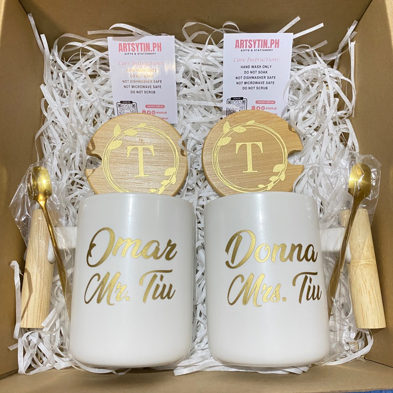 Customized Couple Mug Gift Set | Personalized Couple mug with box ...