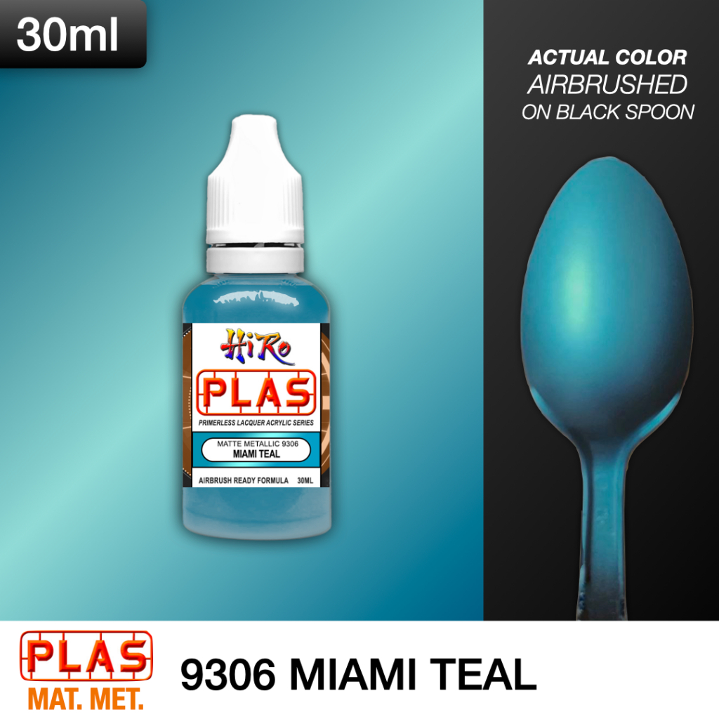 PLAS Matte Metallic Colors 30ml (Flat Metallic Effect - Airbrush Ready ...