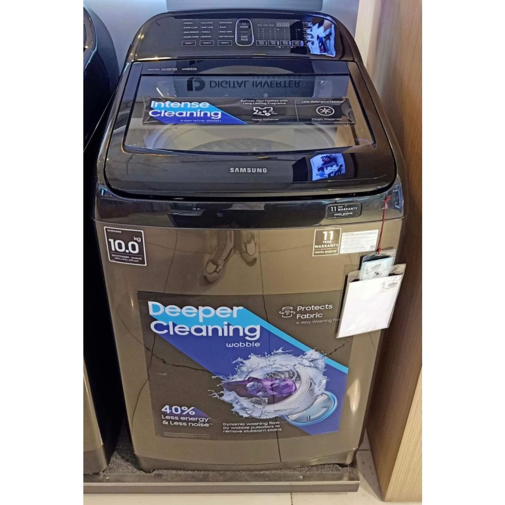 SAMSUNG 10.KG FULLY AUTOMATIC TOPLOAD INVERTER WASHING MACHINE BRAND ...