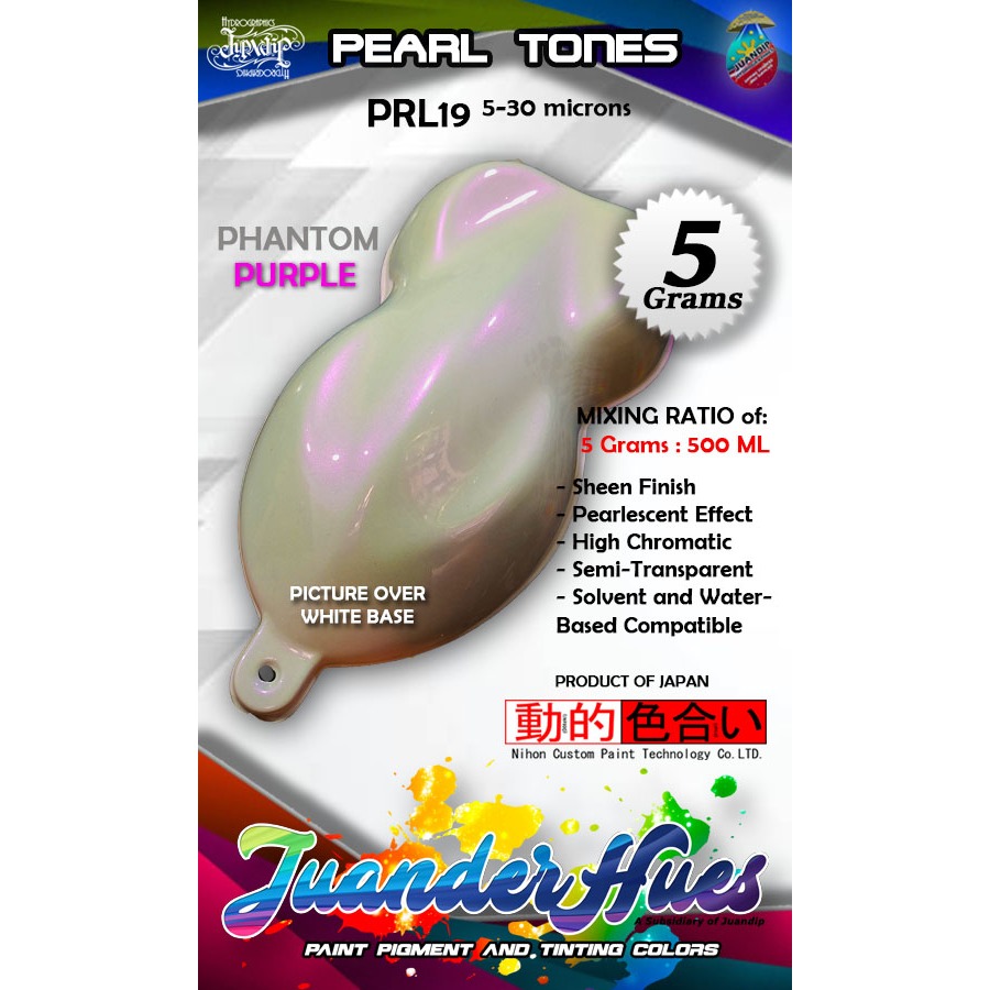 5Grams Phantom Violet Dynamic Pearl Effect Mica Pigment Powder for Paint Powdercoat Binder PRL19 ...