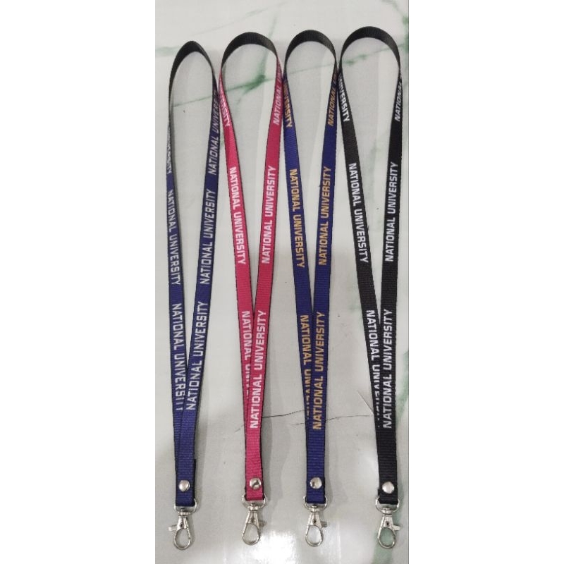NU NATIONAL UNIVERSITY MINIMALIST LANYARDS ID LACE | Shopee Philippines