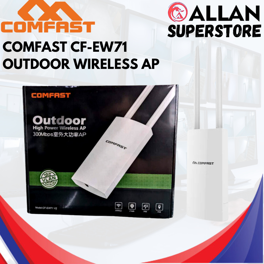 Comfast 300Mbps CF-EW71 2.4Ghz High Power Outdoor Antenna AP 360 degree ...