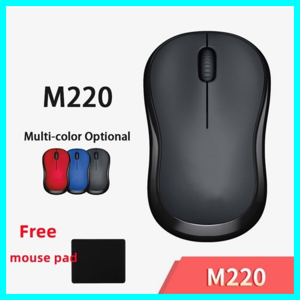 M220 Wireless Silent Mouse with a high Quality Optical Ergonomic PC ...