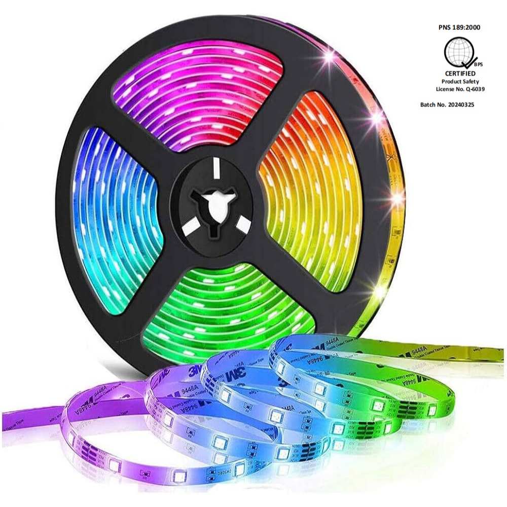 Ulifeshop 10 meters LED 2835 RGB Colorful Soft Strip Lights with Remote ...