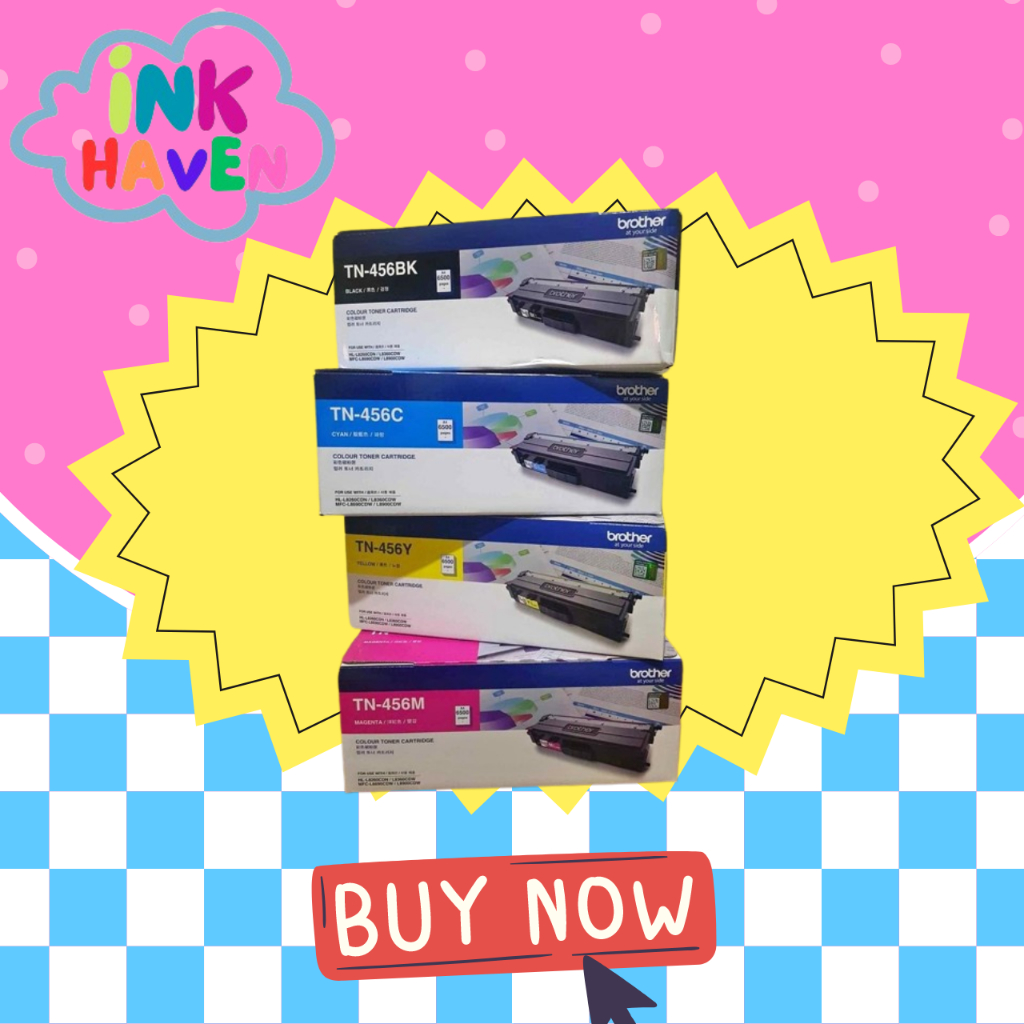 Brother TN-456 (B,C,Y,M) BLACK CYAN MAGENTA YELLOW | Shopee Philippines