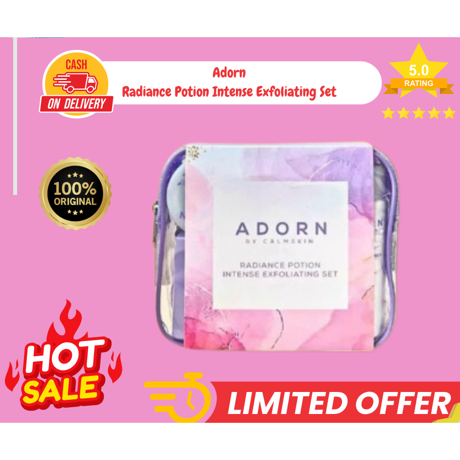 Adorn Radiance Potion Intense Exfoliating Set - Reveal Smooth & Glowing ...