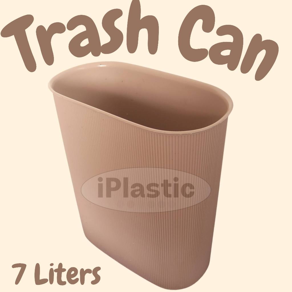 iPlastic. Circular Trash Can for room aesthetic Trash Bin hard plastic ...