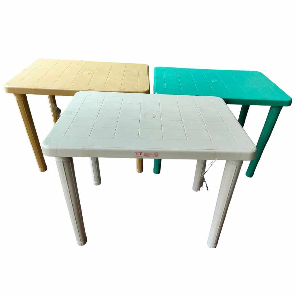 4 SEATER MONOBLOCK TABLE HEAVY DUTY TABLE PLASTIC J&T TABLE (SQUARE ...