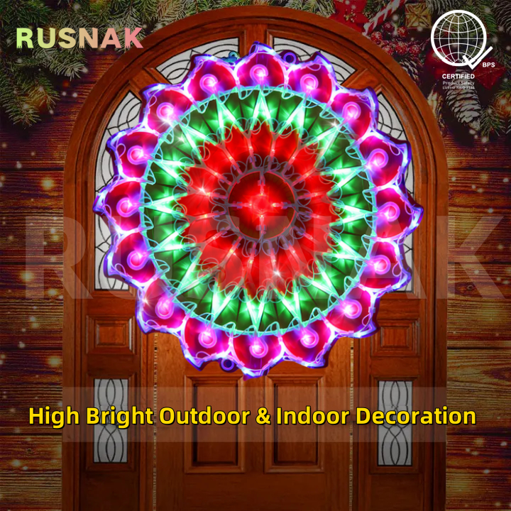 RUSNAK Dancing LED Colorful Lights Flower Design Fairy Lamp Christmas ...