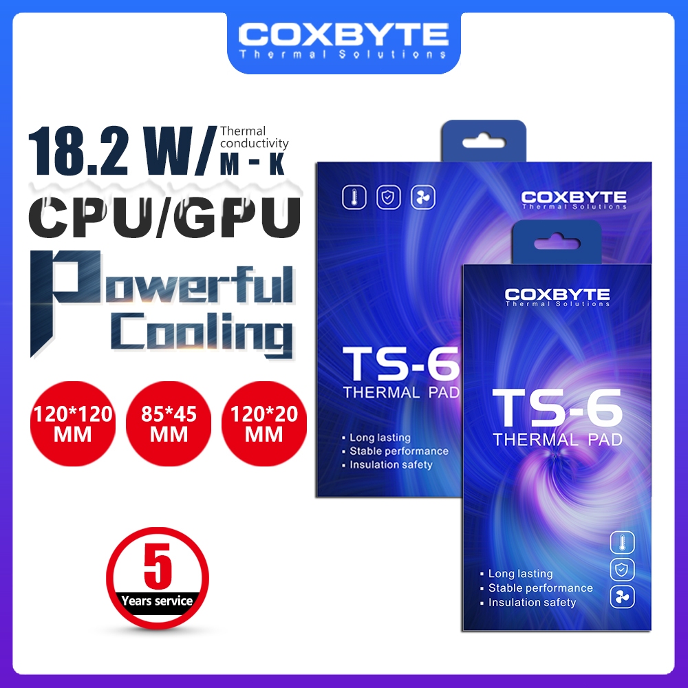 COXBYTE TS-6 16W/mk Thermal Pad for Laptop GPU Graphics Card and Electronic Products Thermal Pad ...