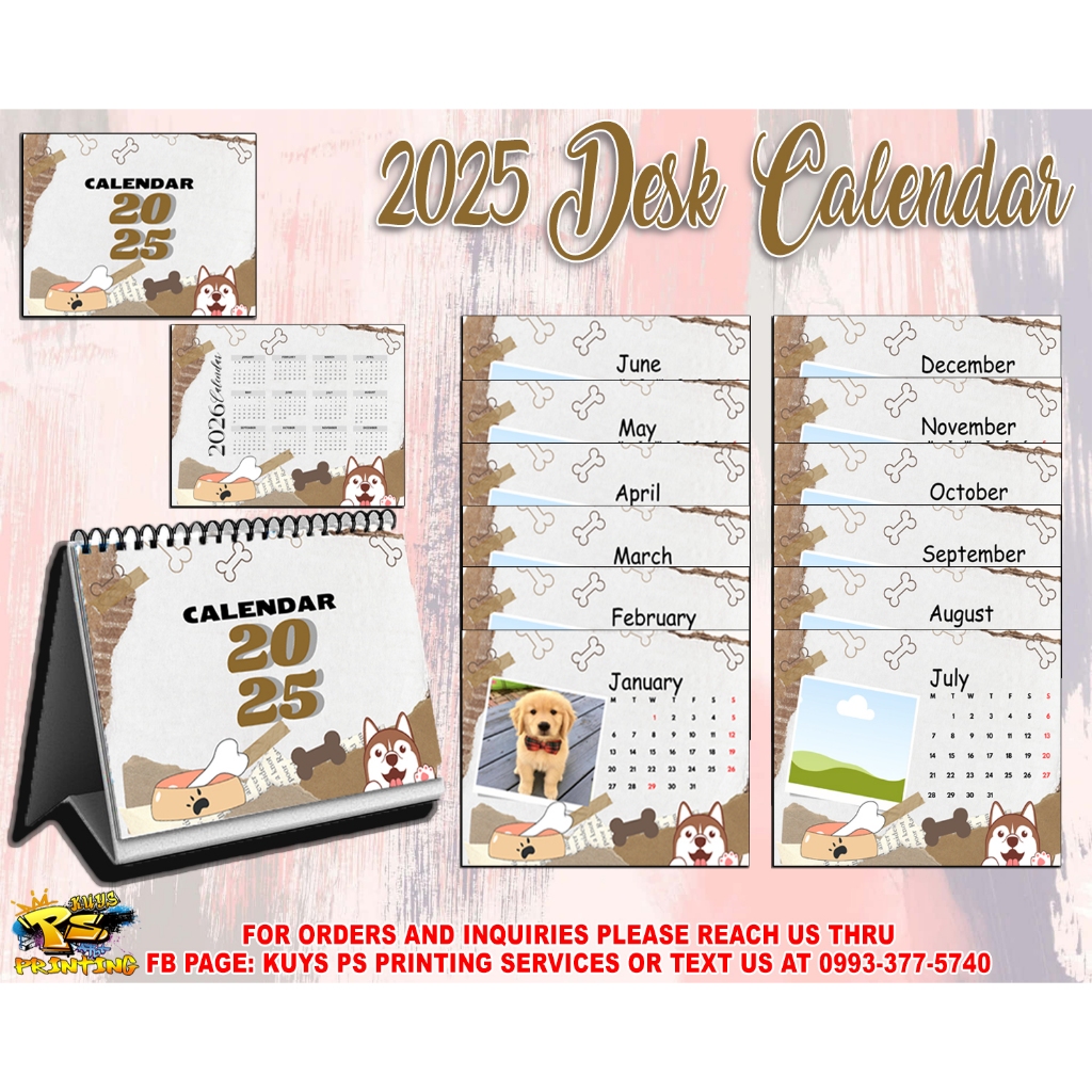 DESK CALENDAR / PERSONALIZED / GIFT IDEAS 2025 CALENDAR | Shopee ...