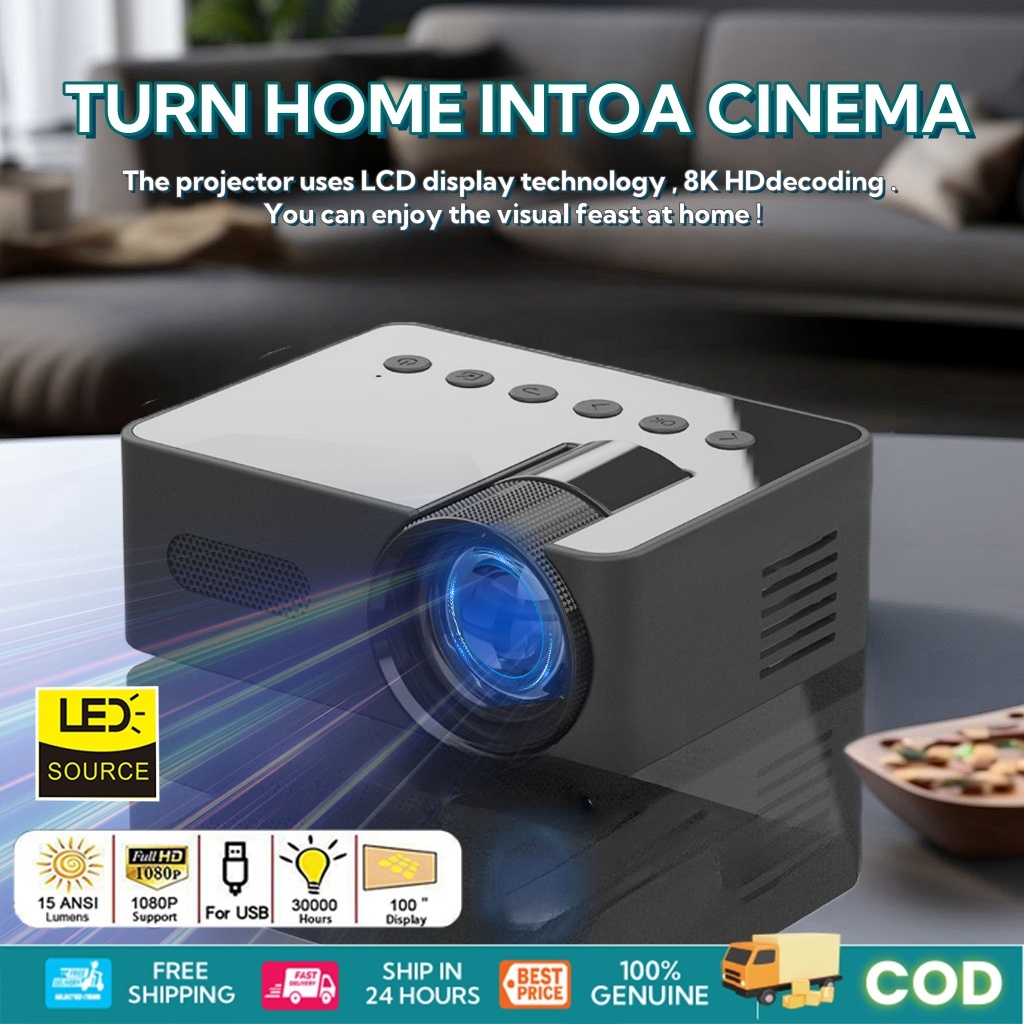 mini projector for phone Home 4k HD Portable Home Bluetooth Wireless ...