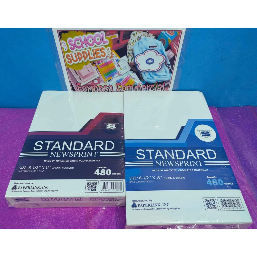 Standard Newsprint Long/Short by Ream | Shopee Philippines