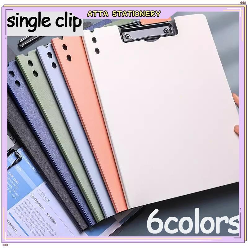 A4 Color Clipboard With Cover Vertical/Horizontal Clip Document Folder ...