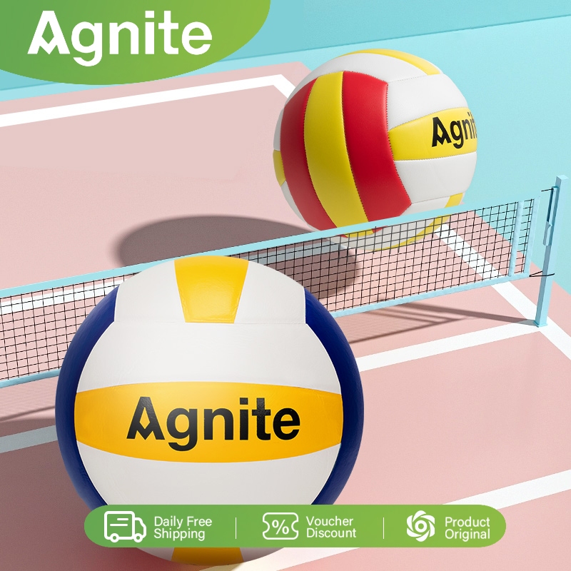 Agnite 5# Beach Volleyball Competition Training Ball (Free 4 Ball Pin ...