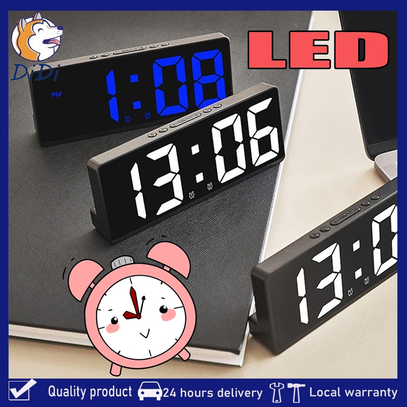 LED alarm clock Bedroom digital alarm clock Digital alarm clock anti ...