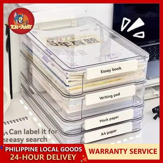 TOM Paper Sorting Container Clear Organizer Desktop Storage Document ...