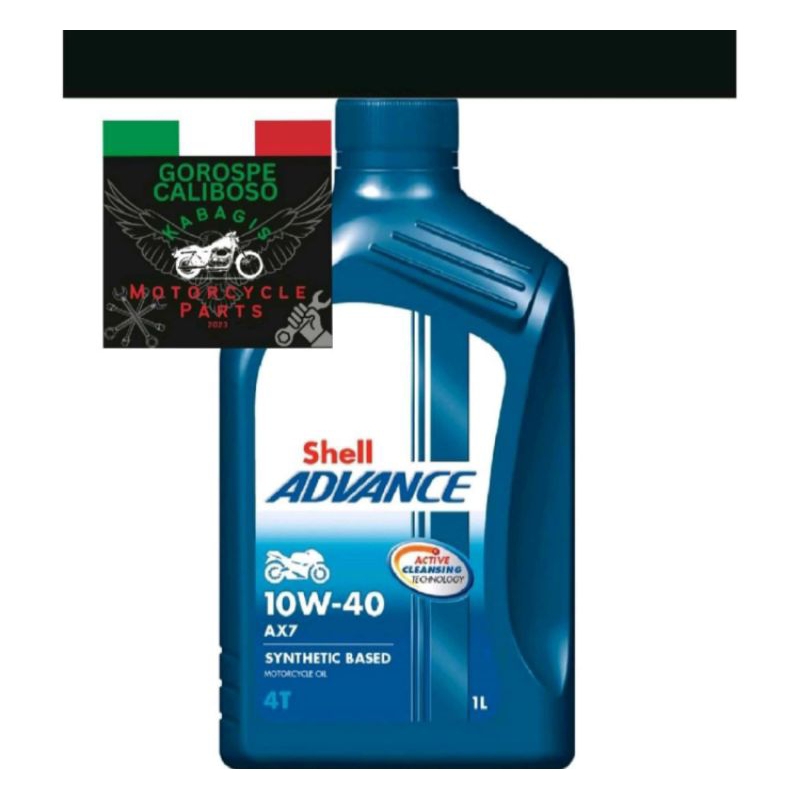 Original Shell Advance Engine Oil 4T 10W-40 (1 Liter & 800 ml) | Shopee ...