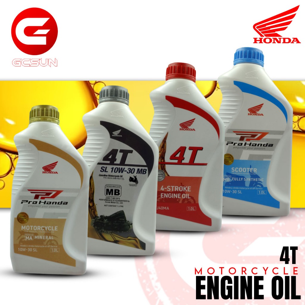 HONDA 4T ENGINE MOTORCYCLE OIL - GCSUN MOTORCYCLE | Shopee Philippines