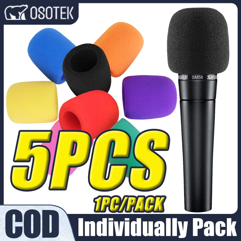 1/5pcs Microphone Foam Mic Foam Cover Handheld Microphone Shield Sponge ...