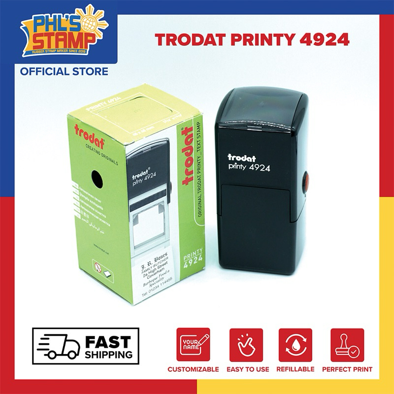 TRODAT 4924 PERSONALIZED STAMP | Shopee Philippines