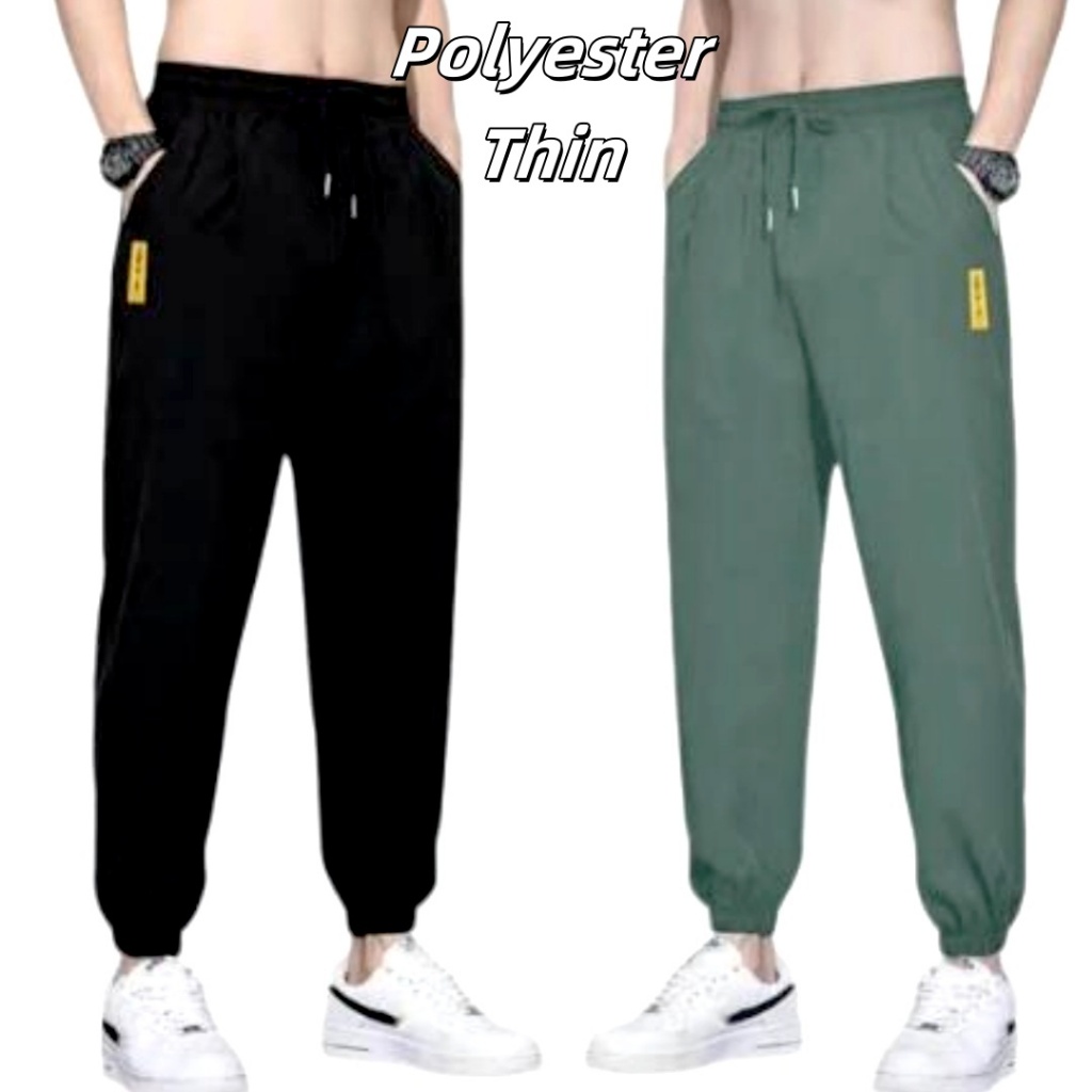 Fashion Polyester Thin pants/jogger pants for Unisex plus size M-XL ...