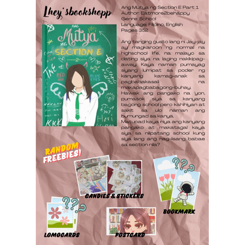 Ang mutya ng section E by Eatmore2behappy | Shopee Philippines