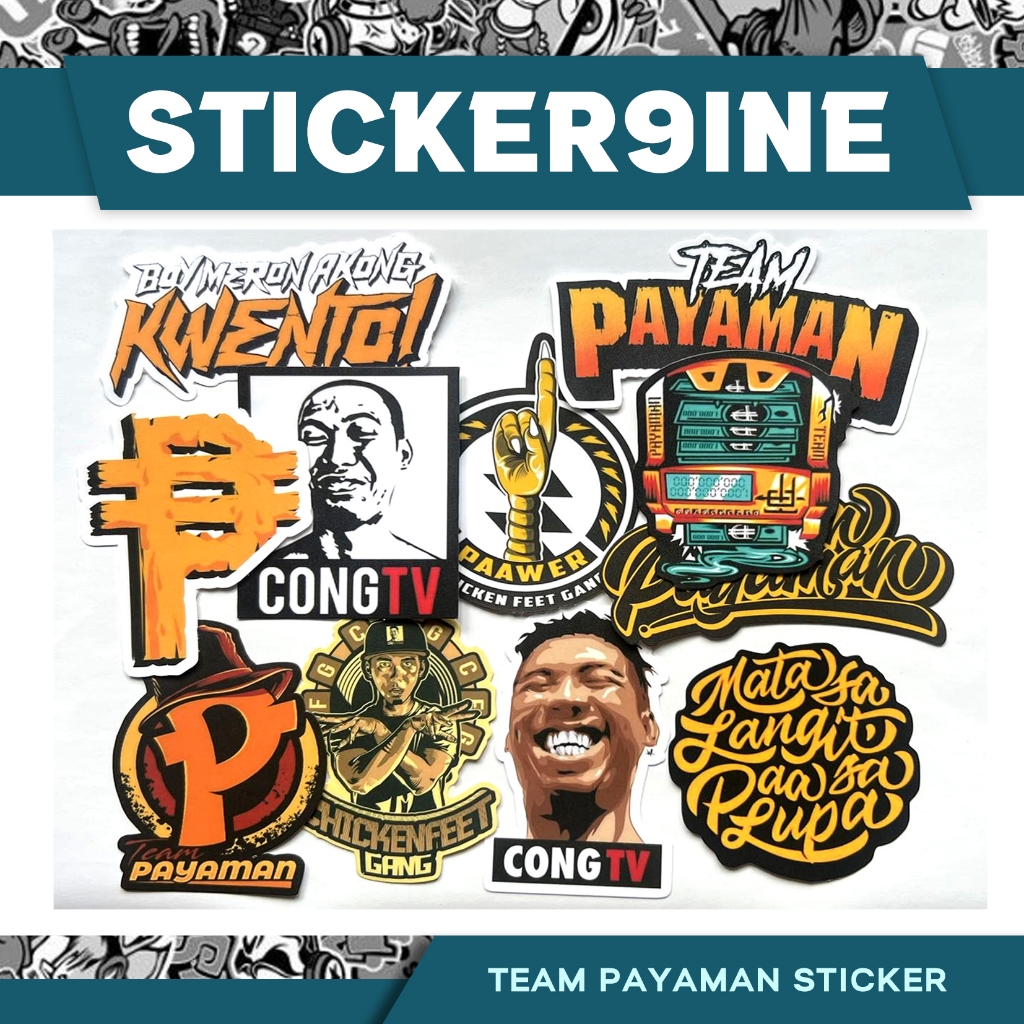 11 pcs Team Payaman Sticker Pack | Shopee Philippines