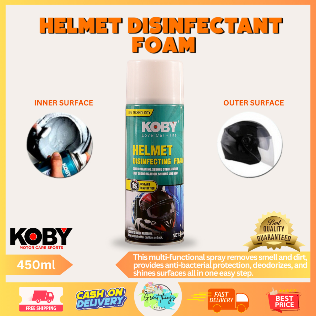 GTS Koby Helmet Disinfecting Foam 450mL | Shopee Philippines